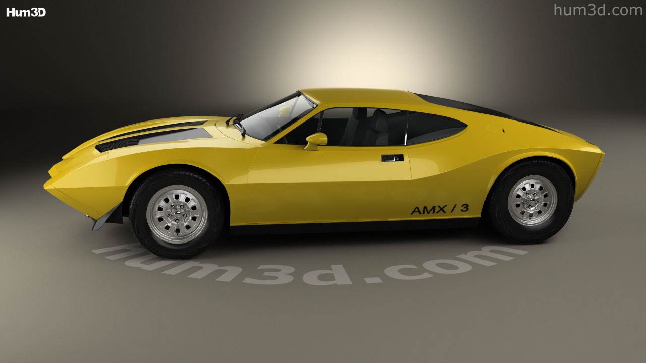 360 view of AMC AMX/3 1970 3D model - 3DModels store