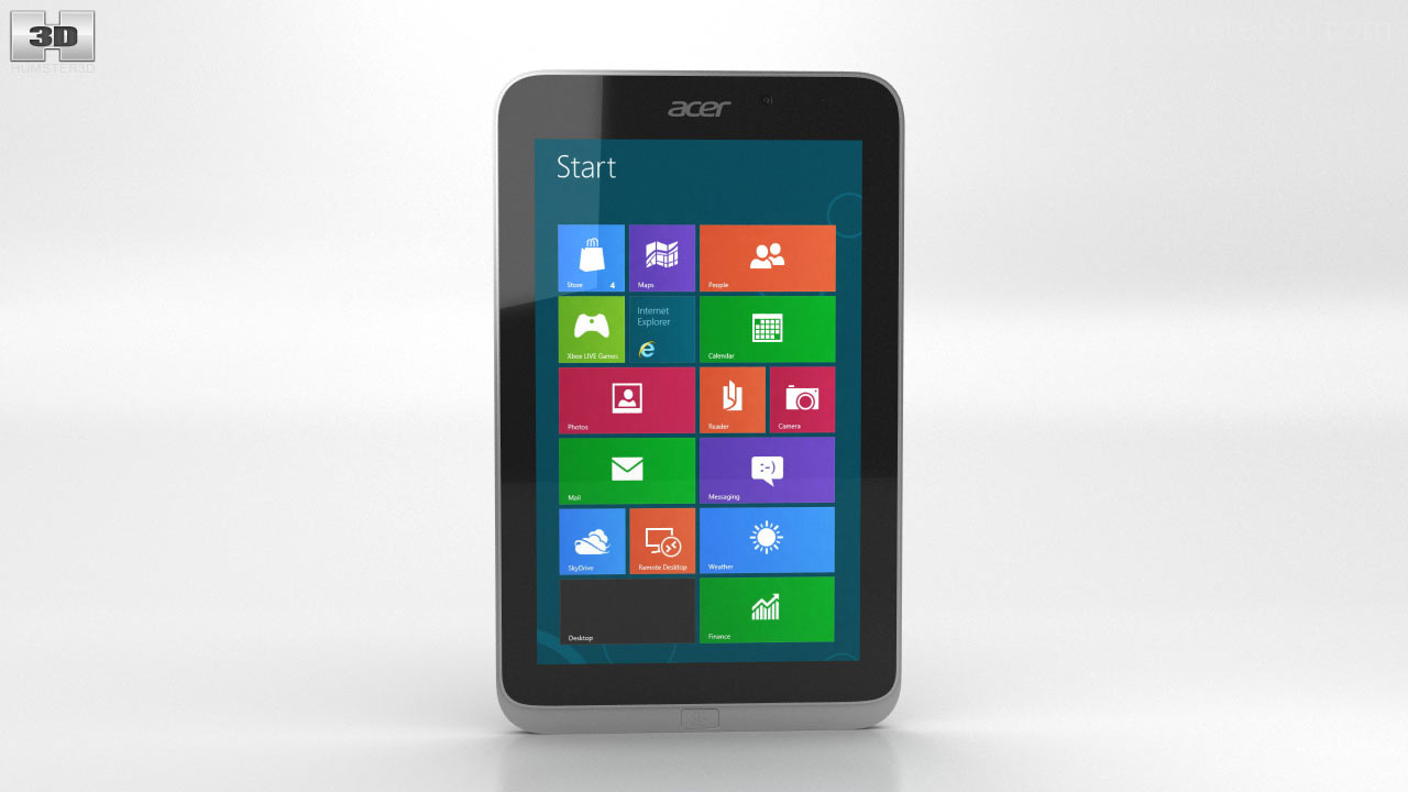 360 view of Acer Iconia W4 3D model - 3DModels store