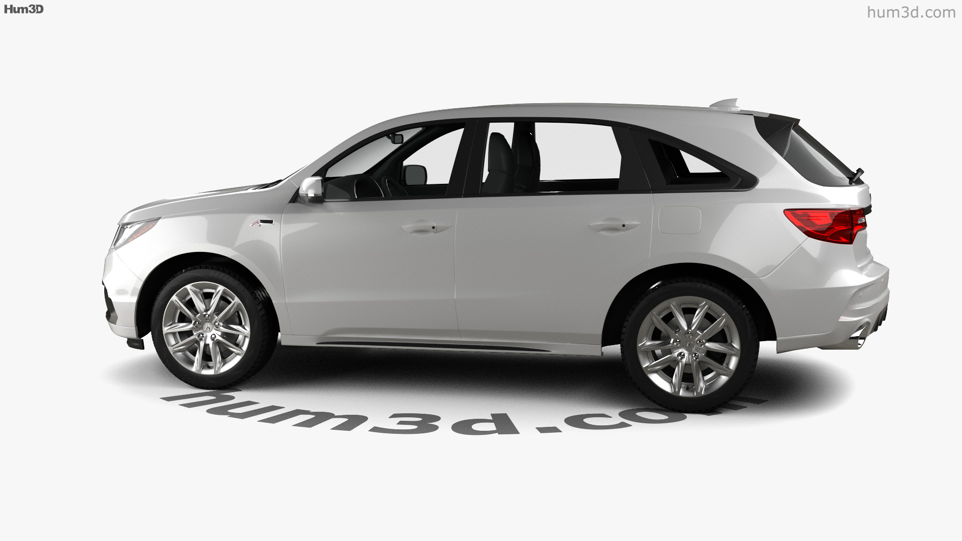 360 view of Acura MDX A-Spec 2021 3D model - 3DModels store