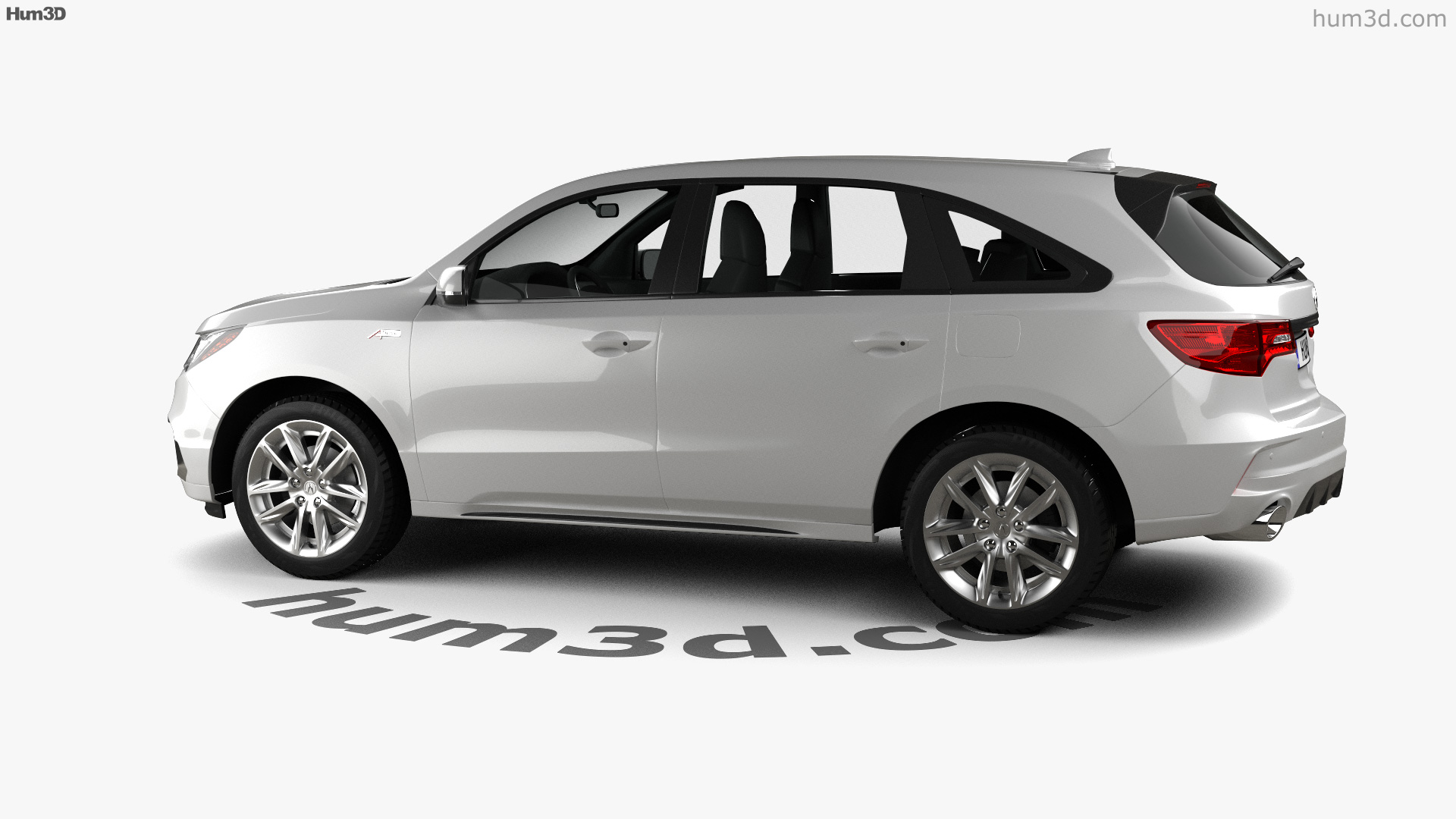 360 view of Acura MDX A-Spec 2021 3D model - 3DModels store