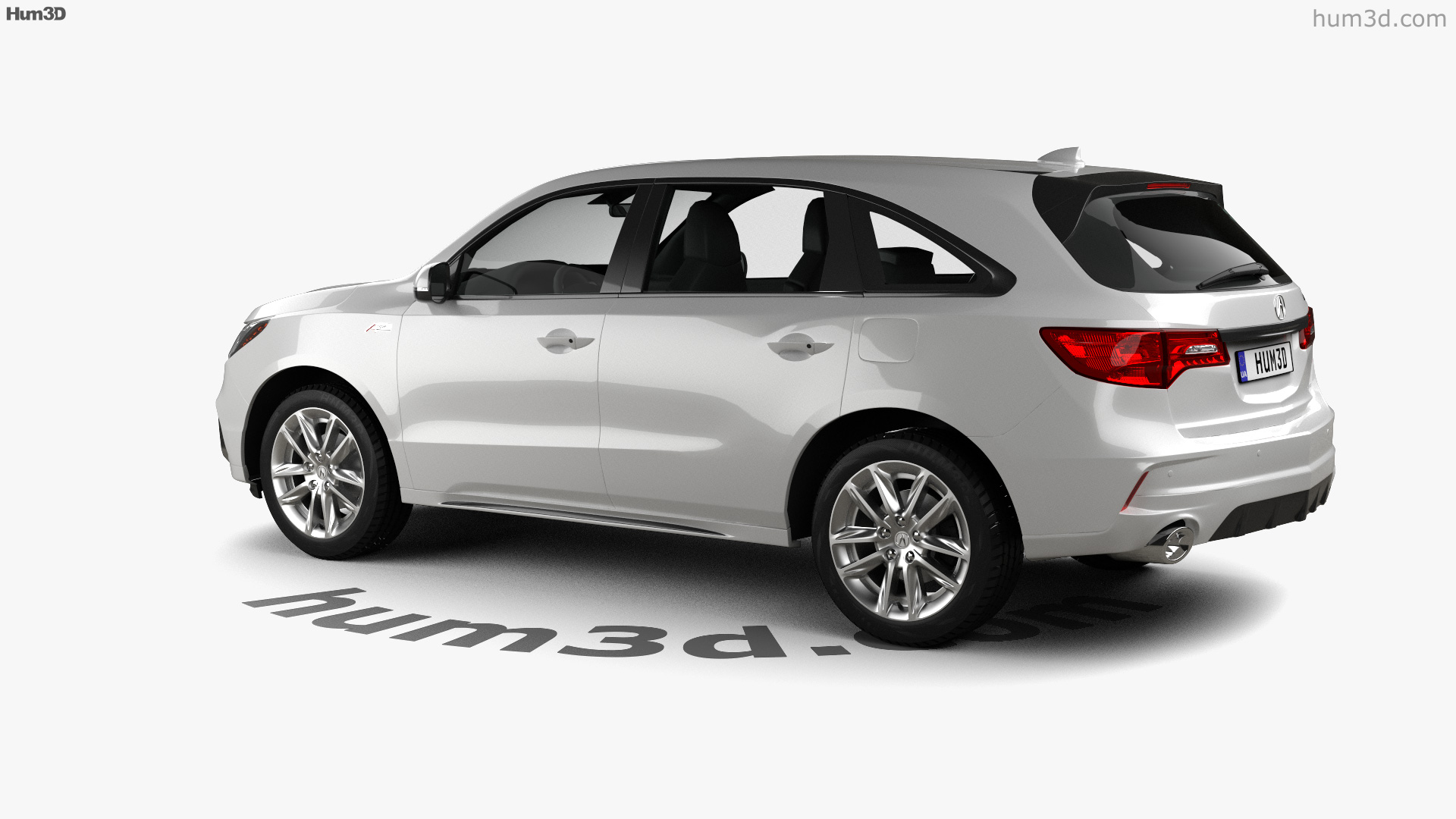 360 view of Acura MDX A-Spec 2021 3D model - 3DModels store