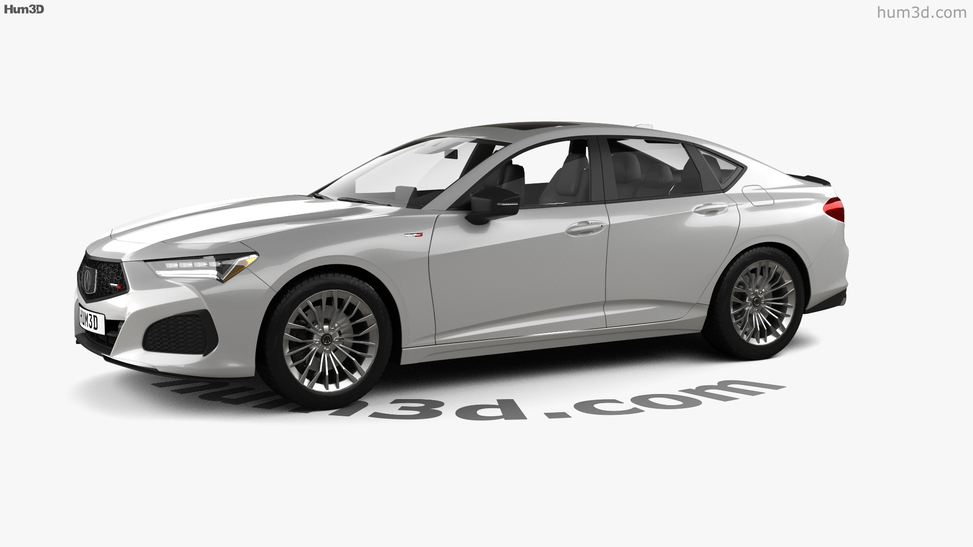 360 view of Acura TLX Type S 2023 3D model - 3DModels store