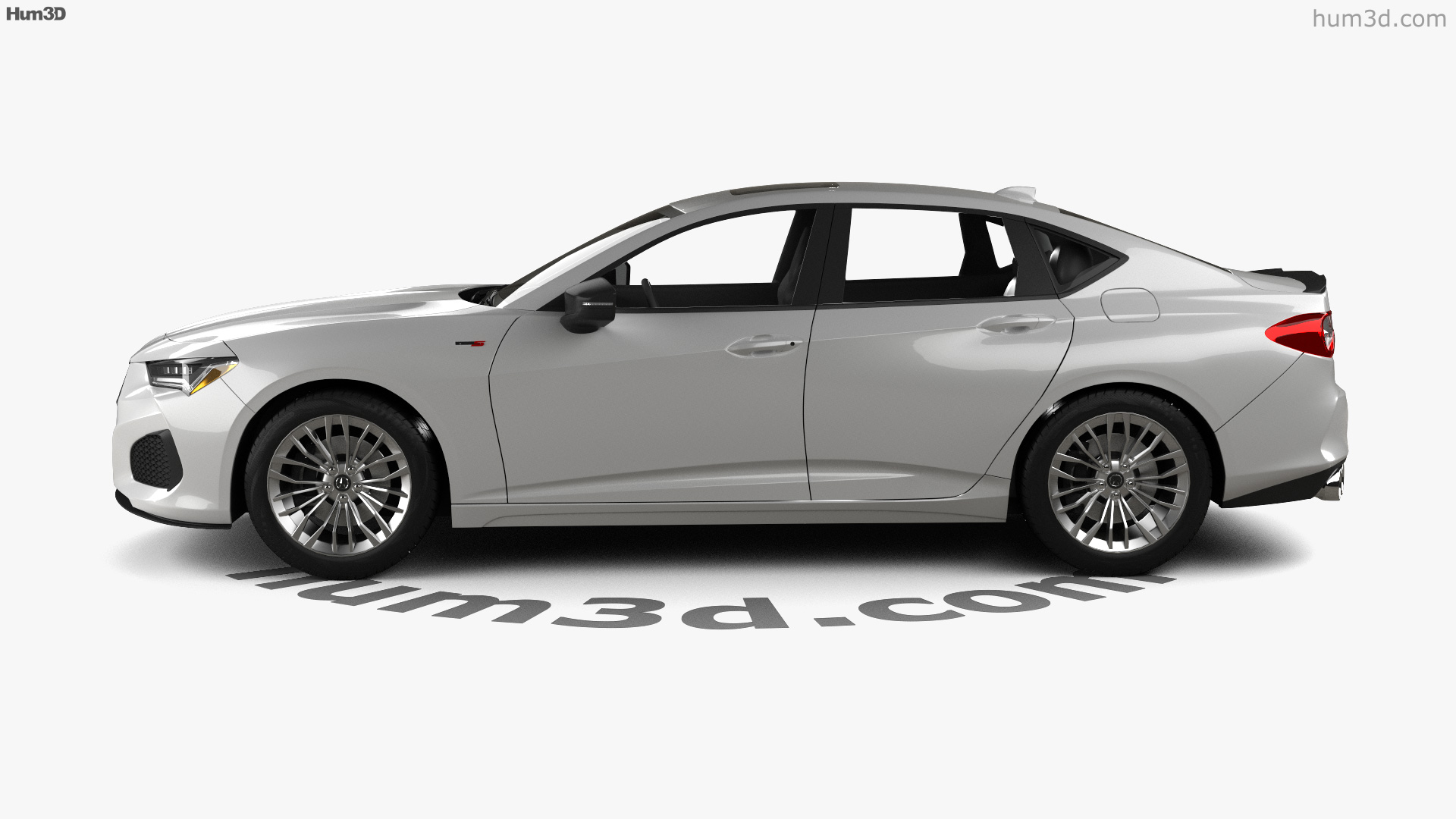 360 view of Acura TLX Type S 2023 3D model - 3DModels store