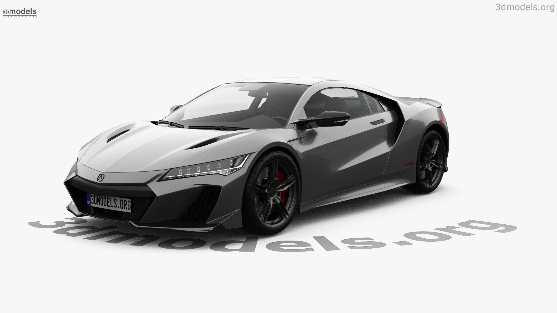 360 view of Acura NSX Type S 2025 3D model - 3DModels store