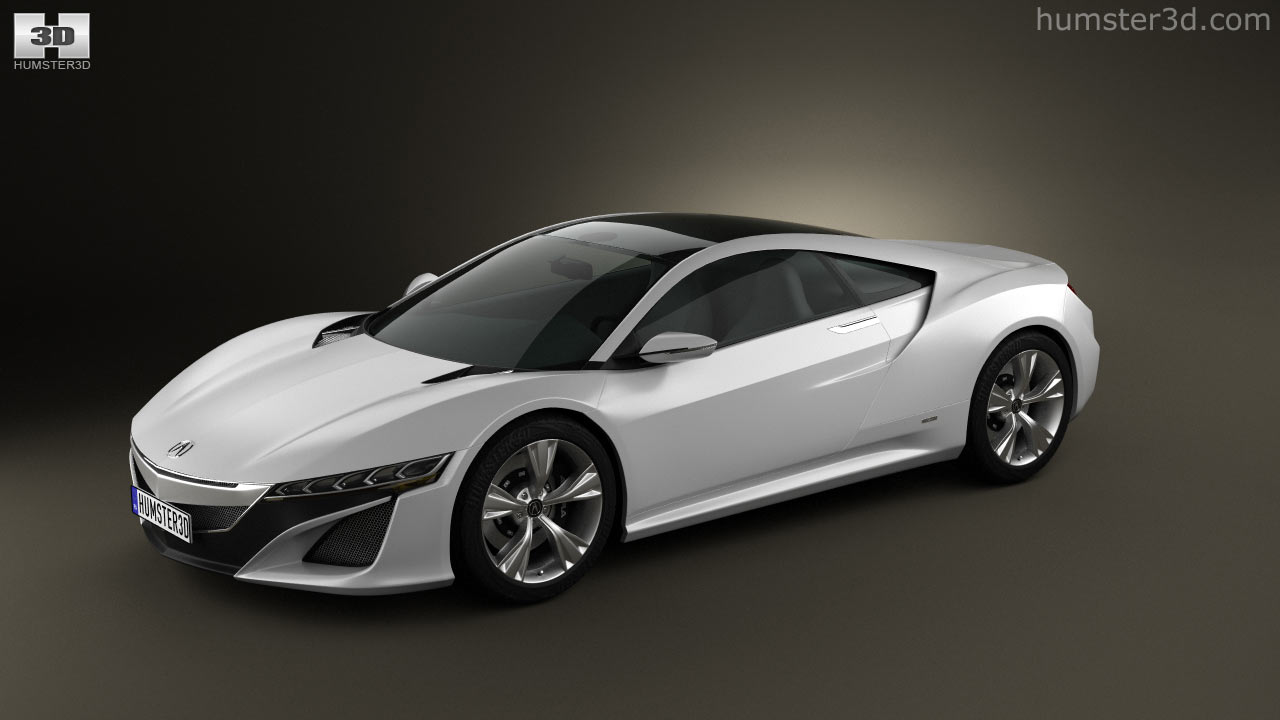 360 view of Acura NSX 2015 3D model - 3DModels store