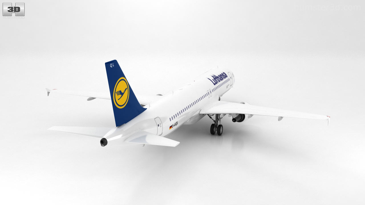 360 view of Airbus A320 3D model - 3DModels store