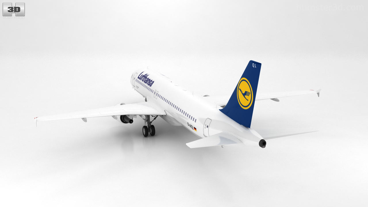 360 view of Airbus A320 3D model - 3DModels store