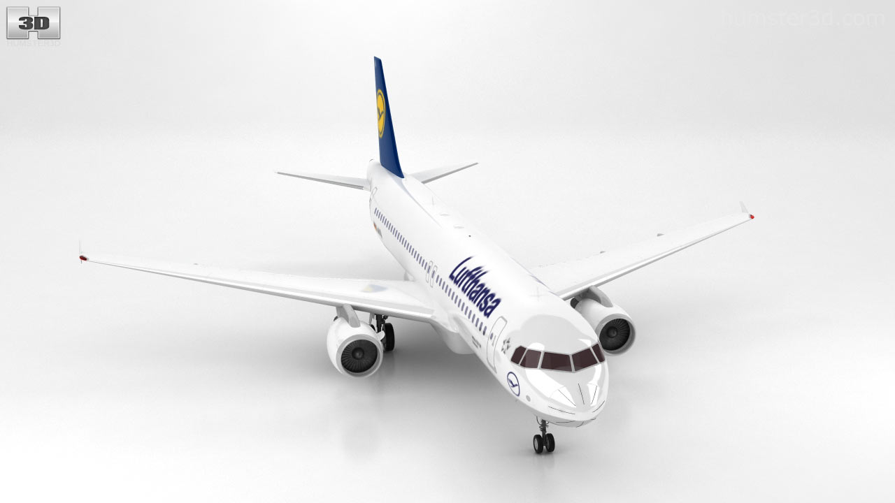 360 view of Airbus A320 3D model - 3DModels store