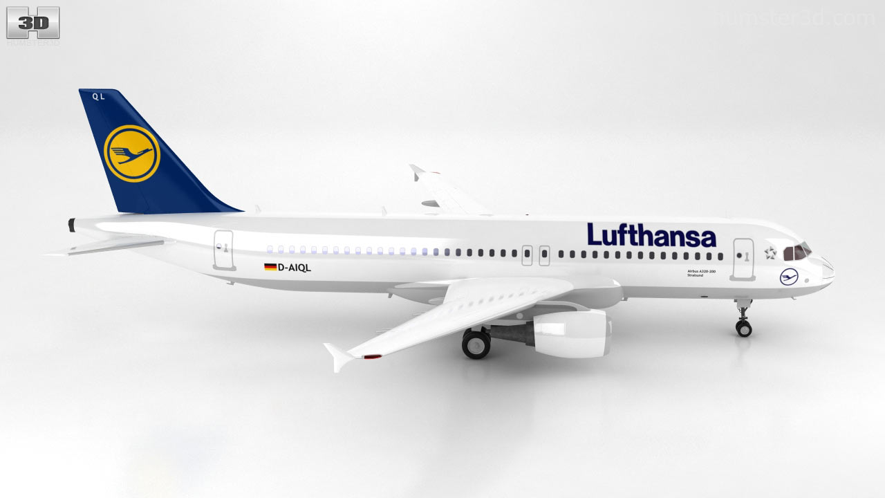 360 view of Airbus A320 3D model - 3DModels store