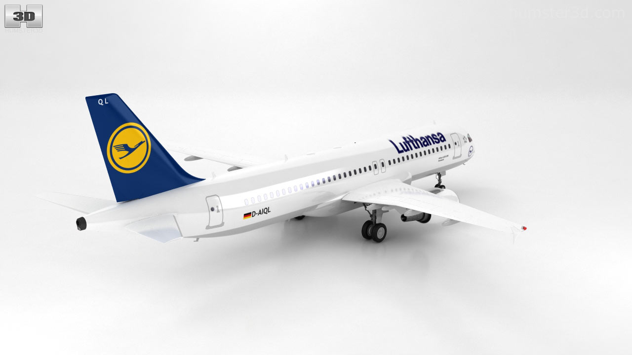 Vista 360 del modelo 3D de Airbus A320 - Tienda 3DModels