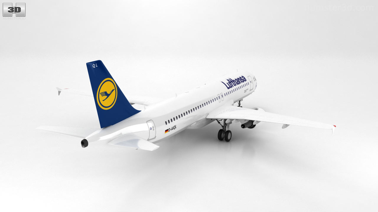 360 view of Airbus A320 3D model - 3DModels store
