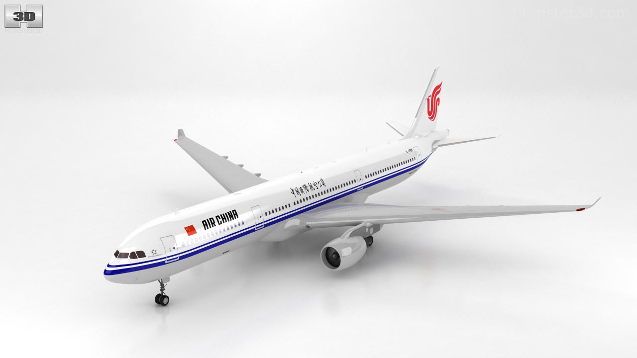 360 view of Airbus A330-300 3D model - 3DModels store