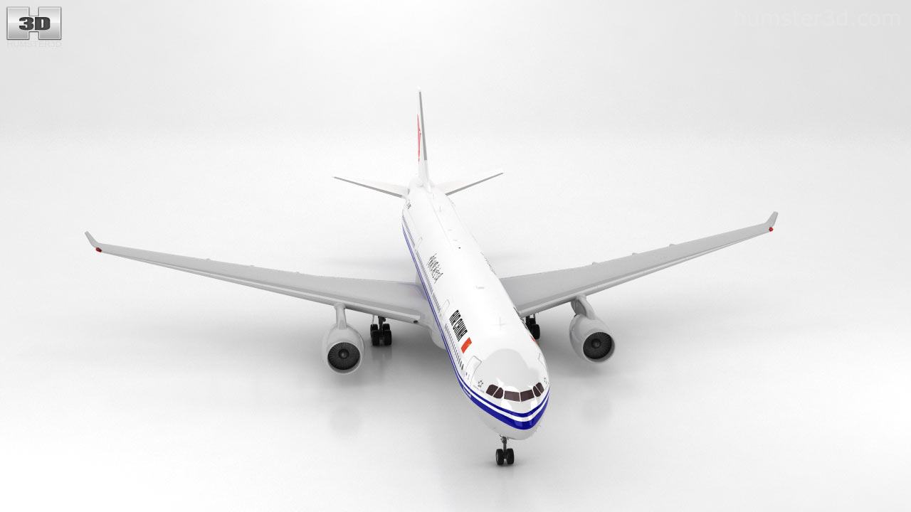 360 view of Airbus A330-300 3D model - 3DModels store