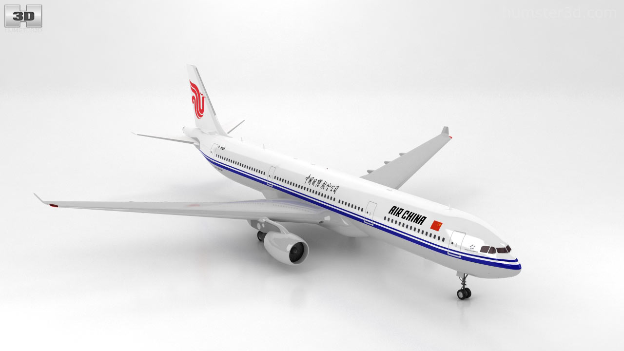 360 view of Airbus A330-300 3D model - 3DModels store