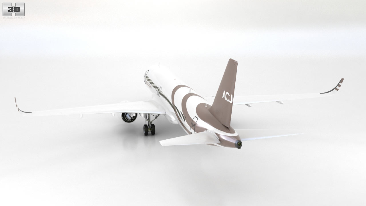 360 view of Airbus ACJ320neo 3D model - 3DModels store