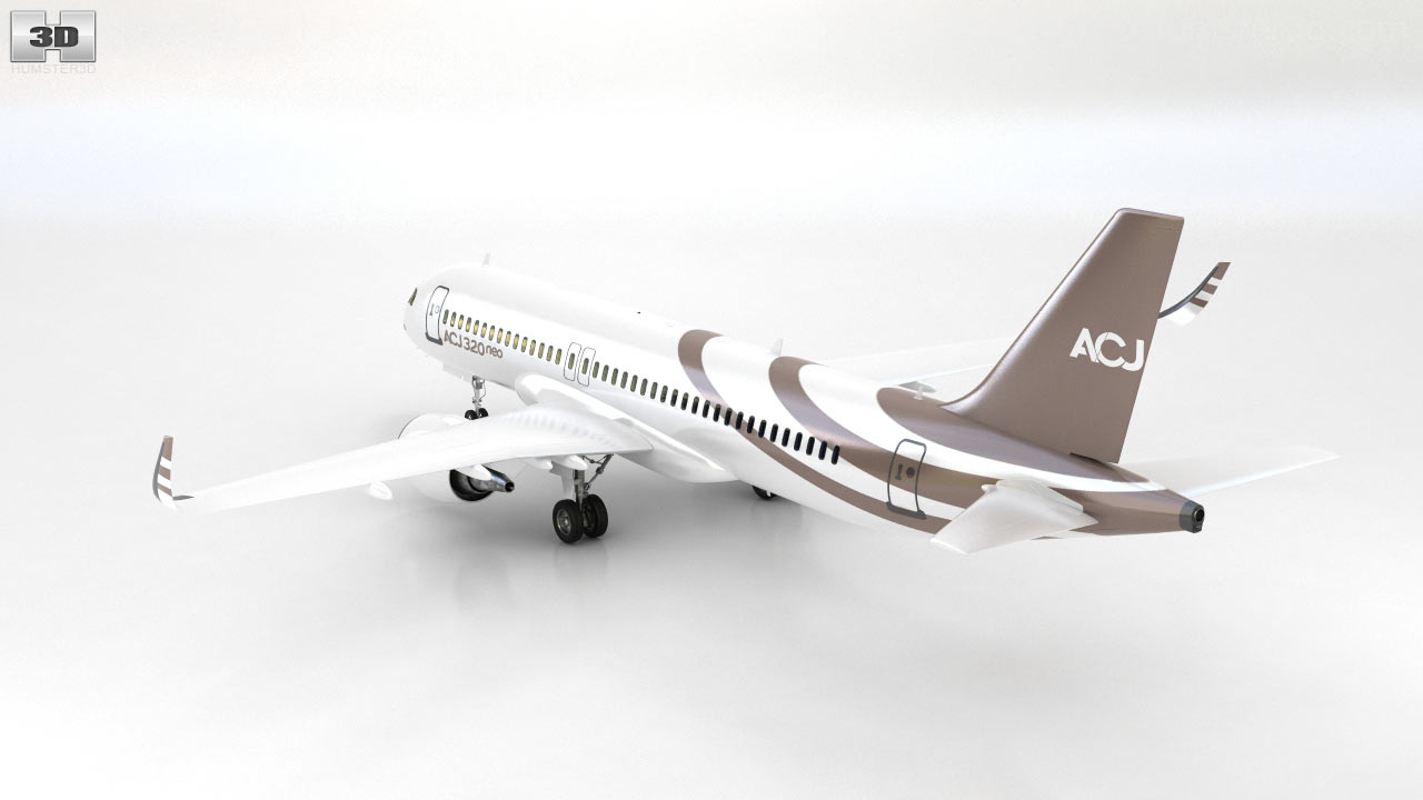 360 view of Airbus ACJ320neo 3D model - 3DModels store