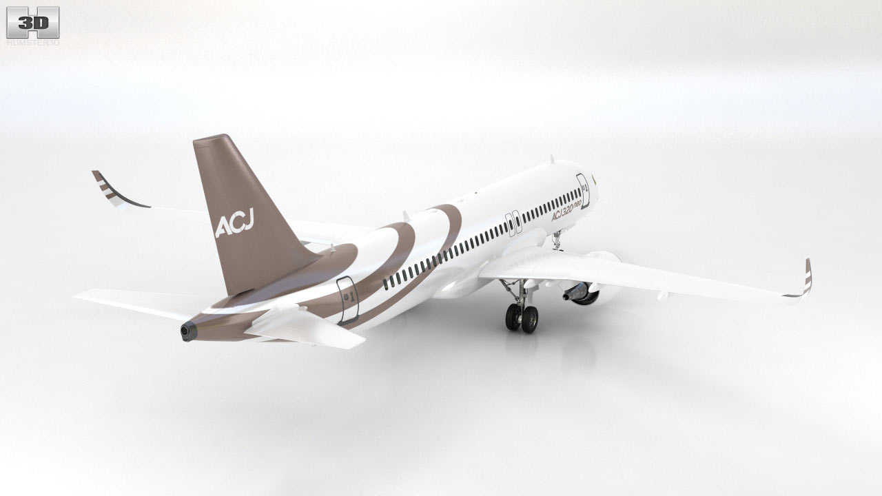 360 view of Airbus ACJ320neo 3D model - 3DModels store