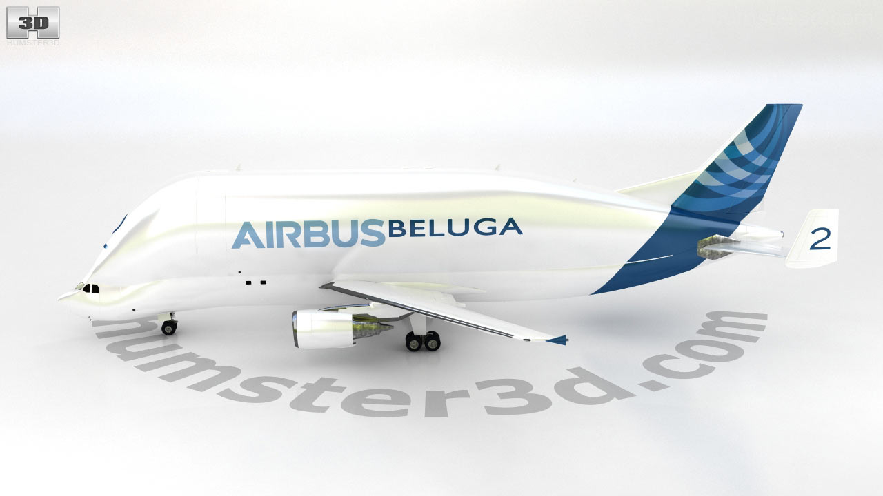 360 view of Airbus A300-600ST Beluga 3D model - 3DModels store