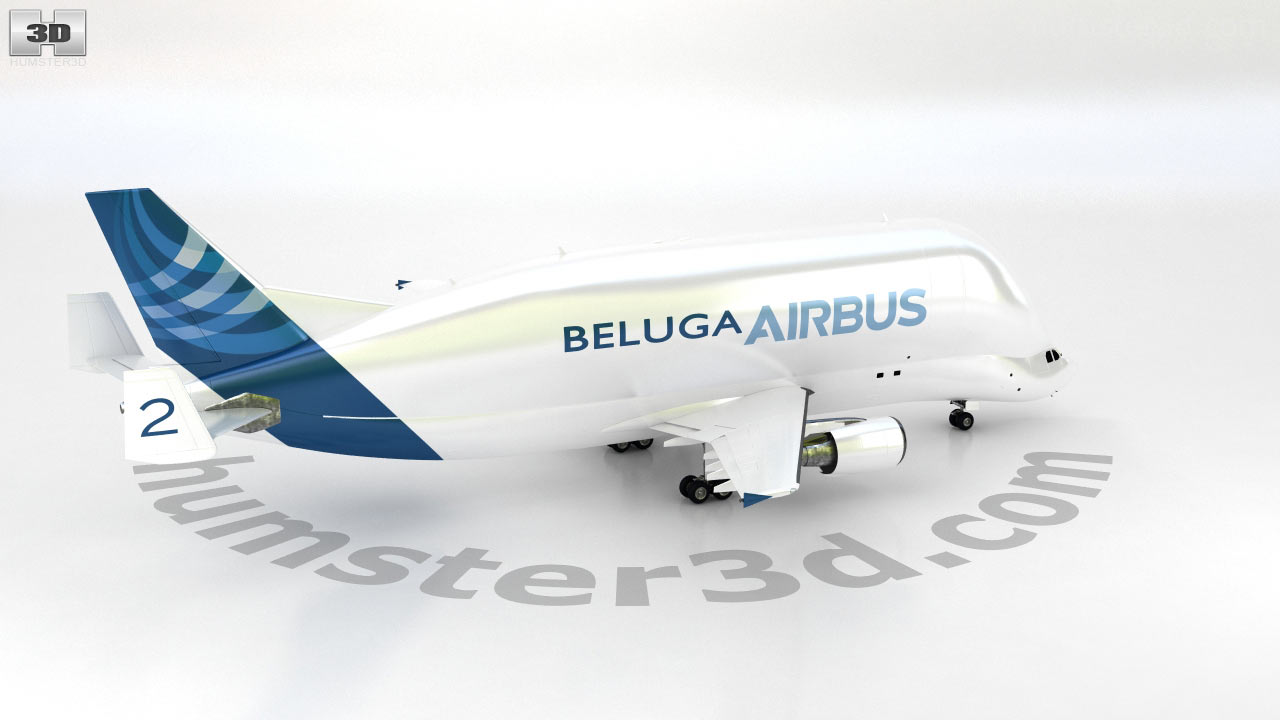 360 view of Airbus A300-600ST Beluga 3D model - 3DModels store