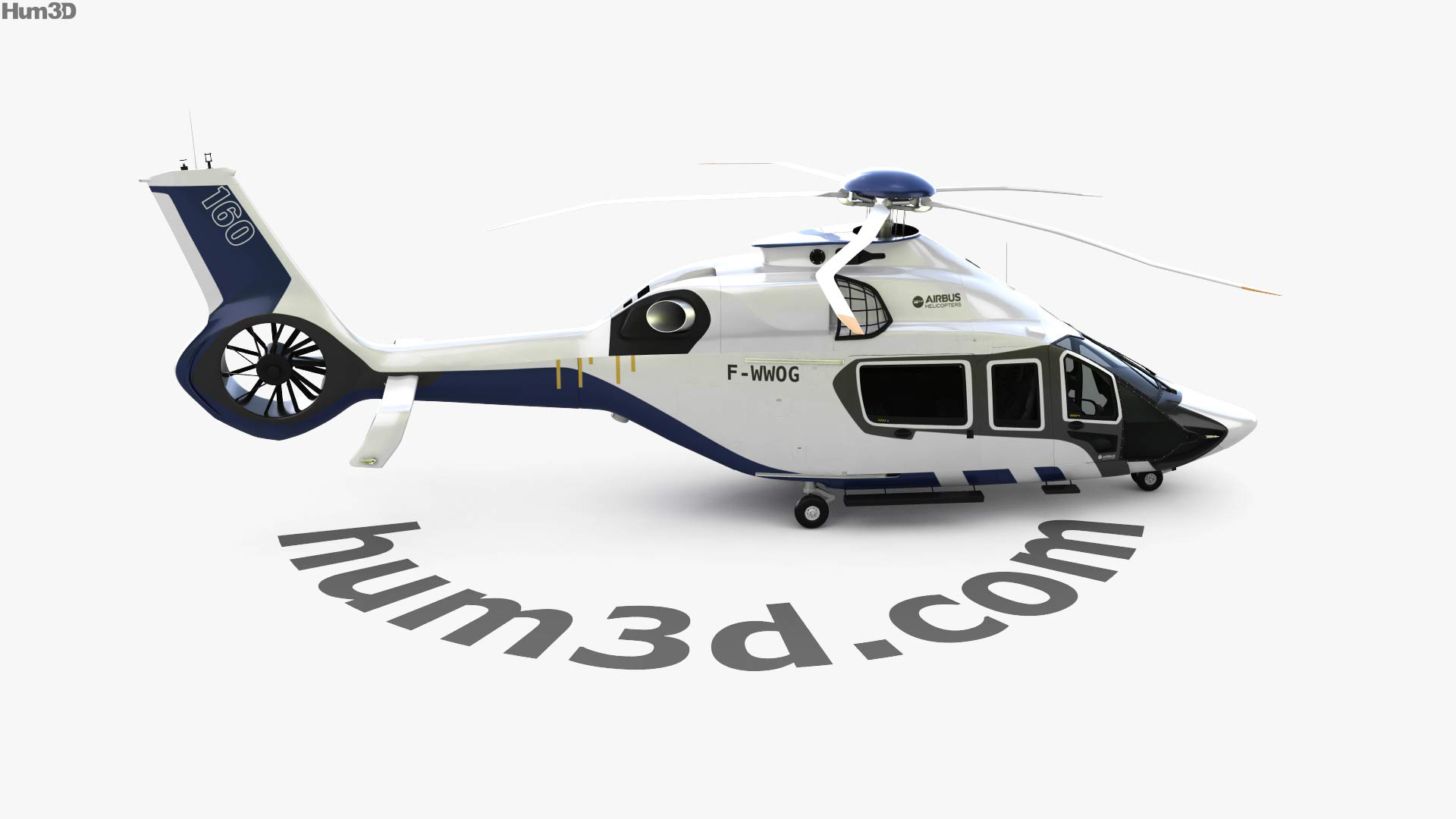 360 view of Airbus Helicopters H160 3D model - 3DModels store