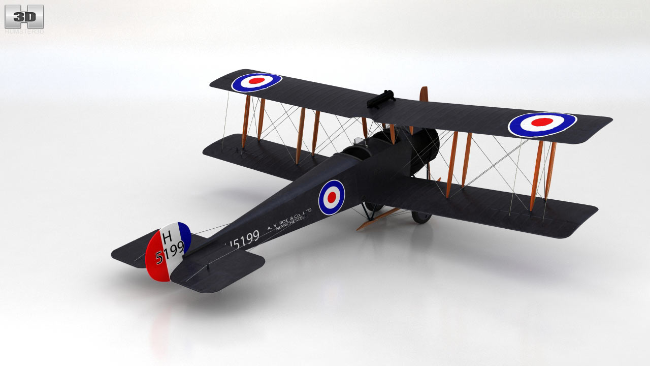 360 view of Avro 504 3D model - 3DModels store