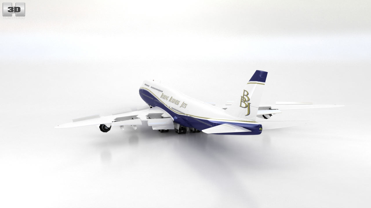 360 view of Boeing 747-8I Business Jets 3D model - 3DModels store