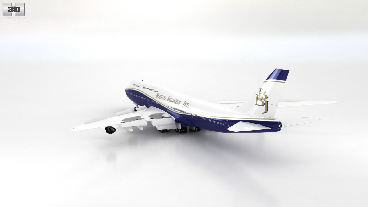 360 view of Boeing 747-8I Business Jets 3D model - 3DModels store