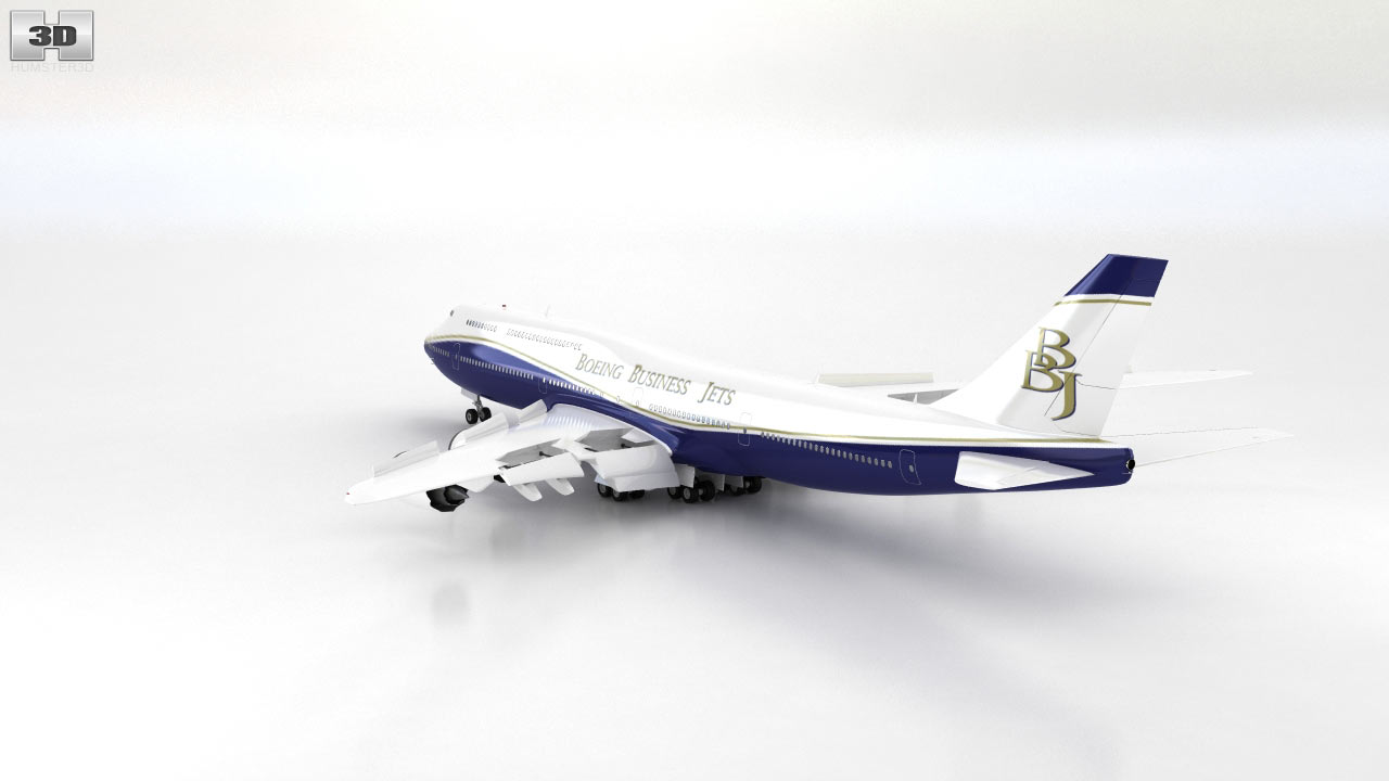 360 view of Boeing 747-8I Business Jets 3D model - 3DModels store