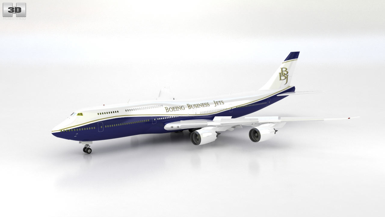 360 view of Boeing 747-8I Business Jets 3D model - 3DModels store