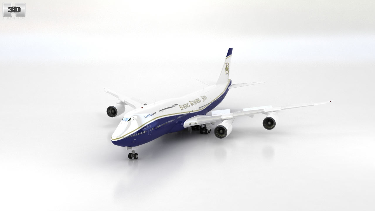 360 view of Boeing 747-8I Business Jets 3D model - 3DModels store