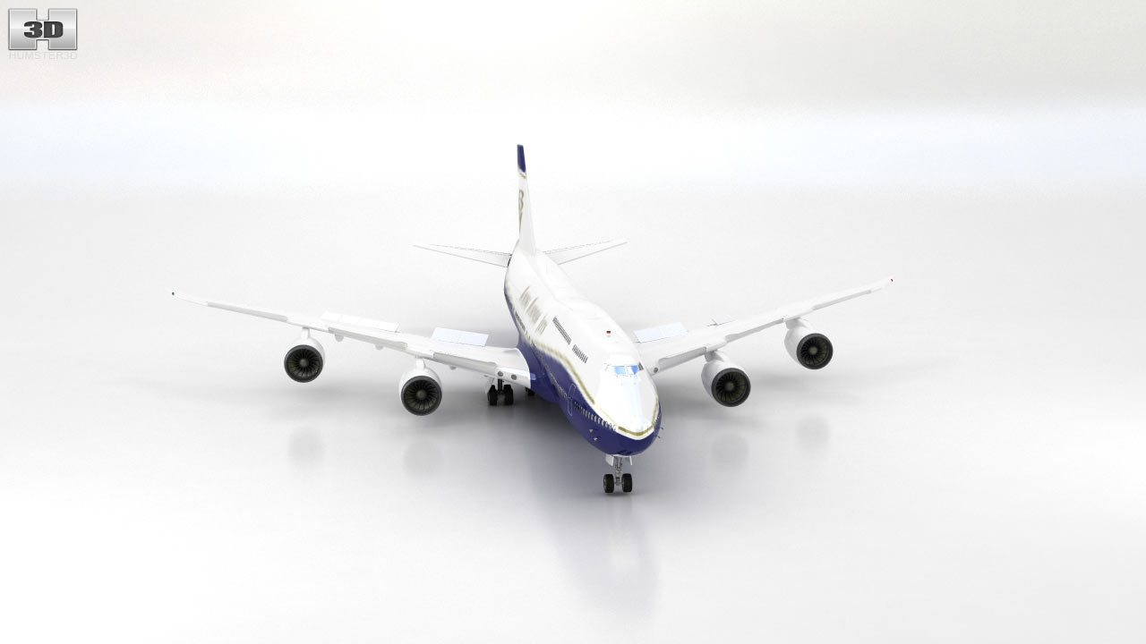 360 view of Boeing 747-8I Business Jets 3D model - 3DModels store