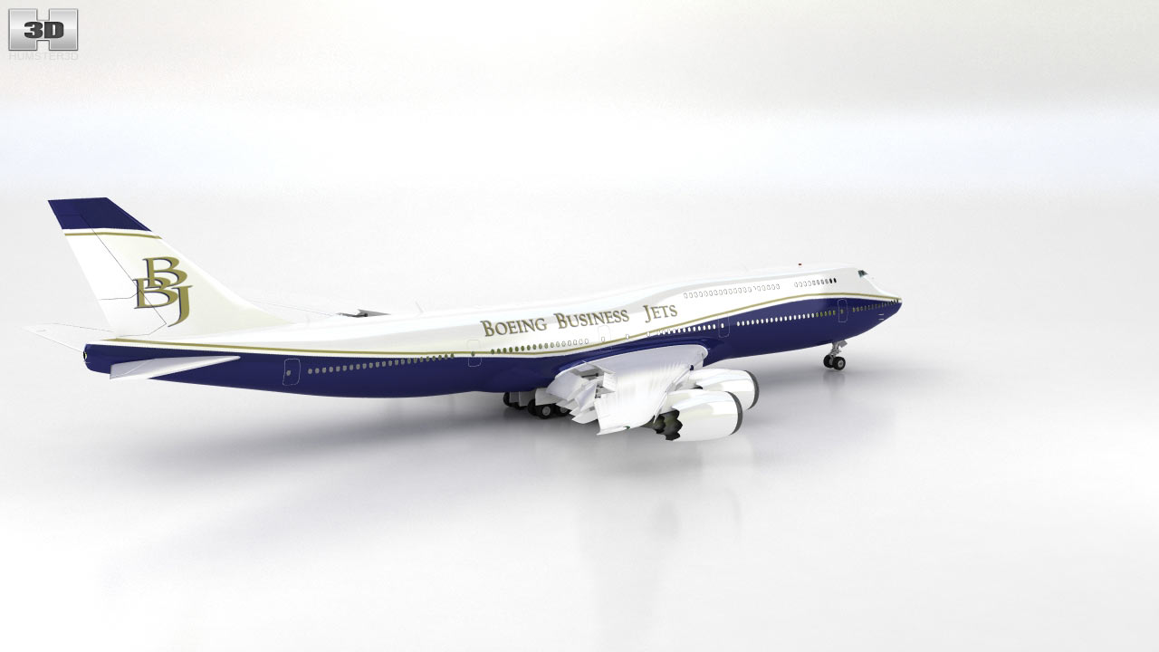 360 view of Boeing 747-8I Business Jets 3D model - 3DModels store