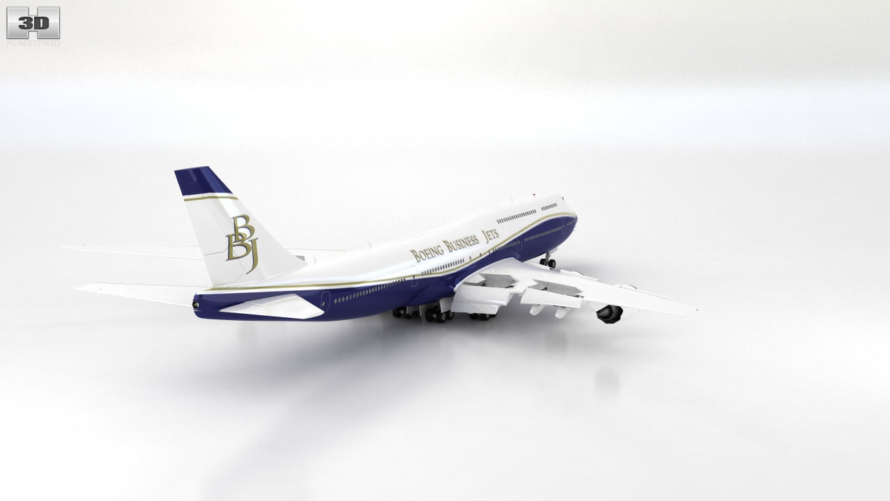 360 view of Boeing 747-8I Business Jets 3D model - 3DModels store