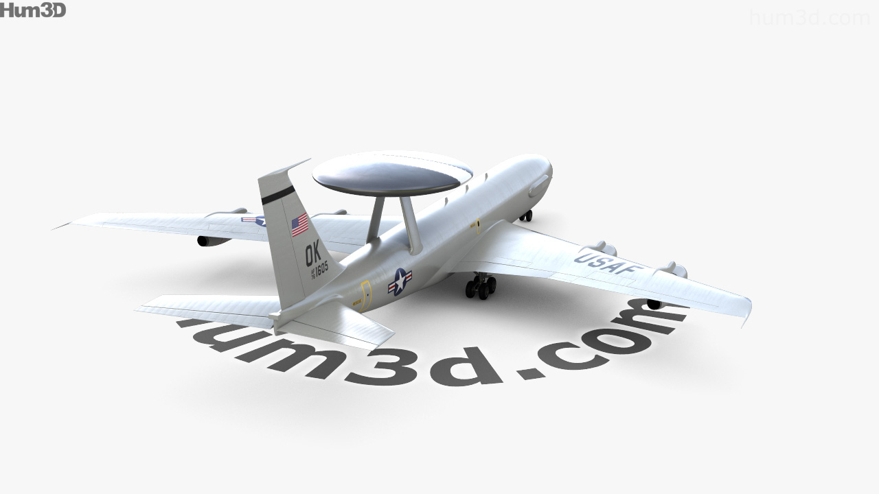 360 view of Boeing E-3 Sentry 3D model - 3DModels store