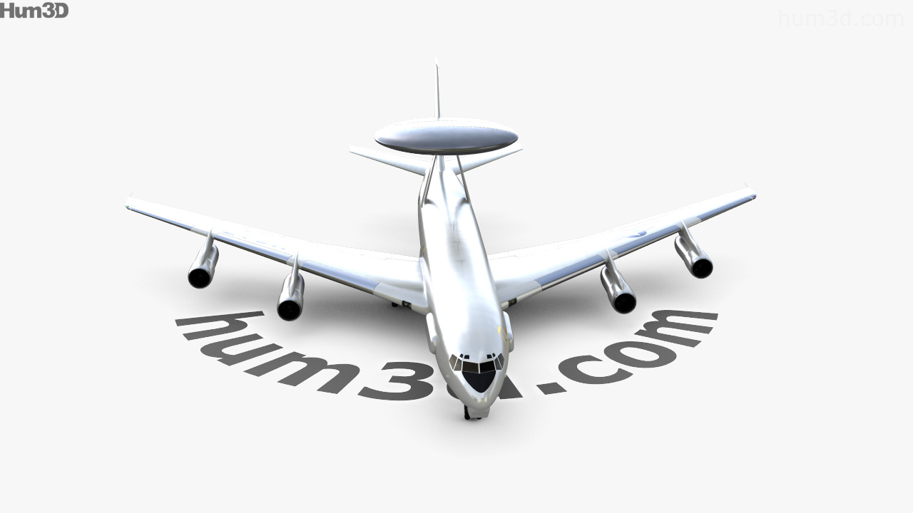 360 view of Boeing E-3 Sentry 3D model - 3DModels store