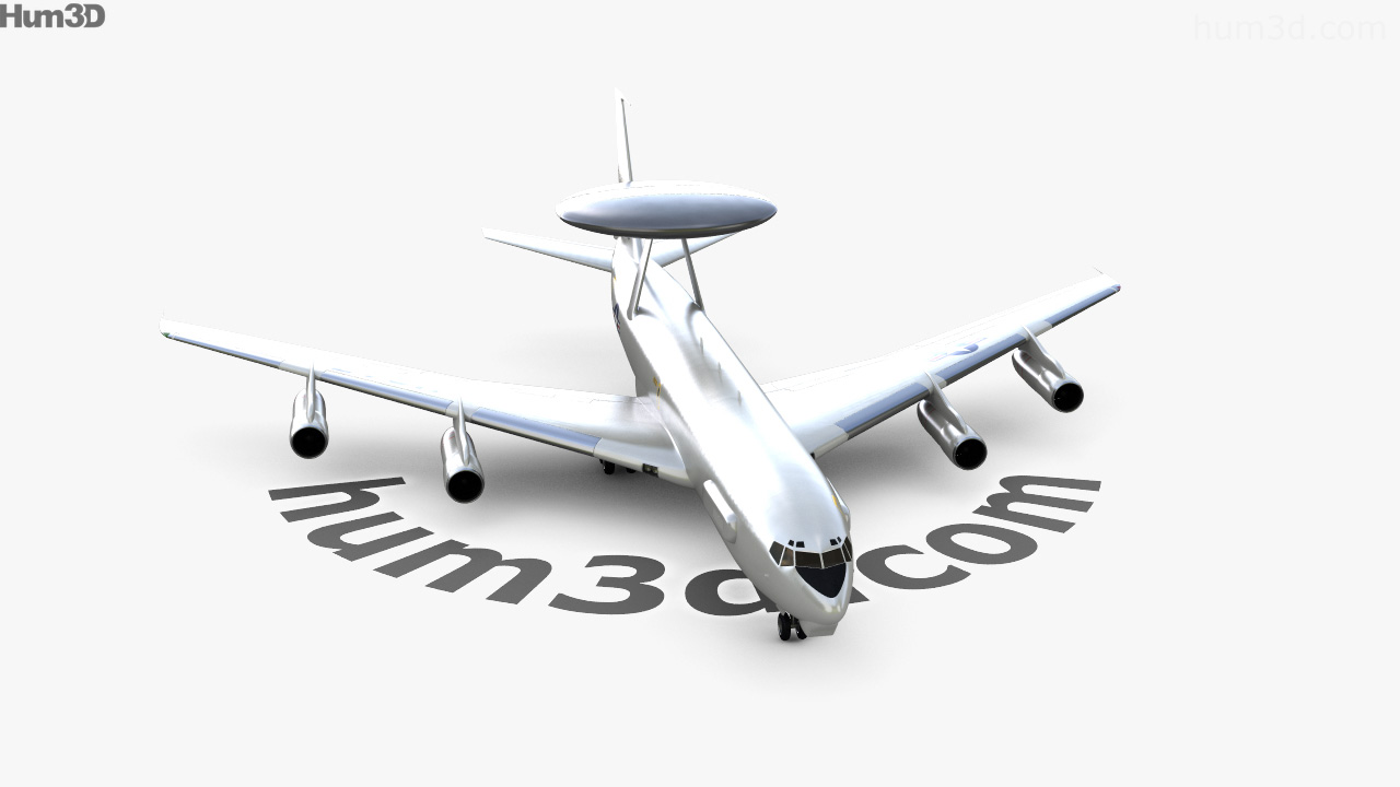 360 view of Boeing E-3 Sentry 3D model - 3DModels store
