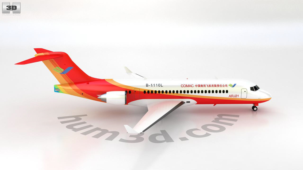 360 view of Comac ARJ21 3D model - 3DModels store