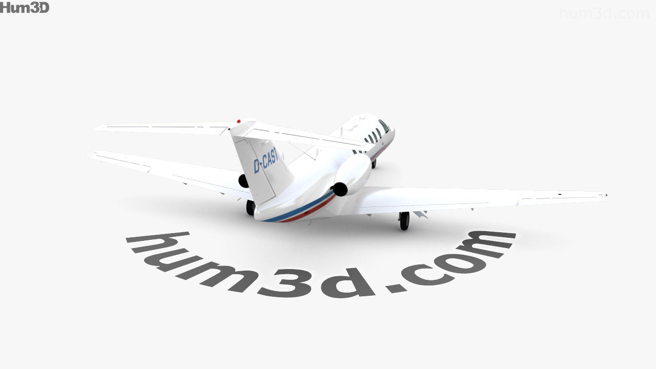 360 view of Cessna Citation CJ3 3D model - 3DModels store