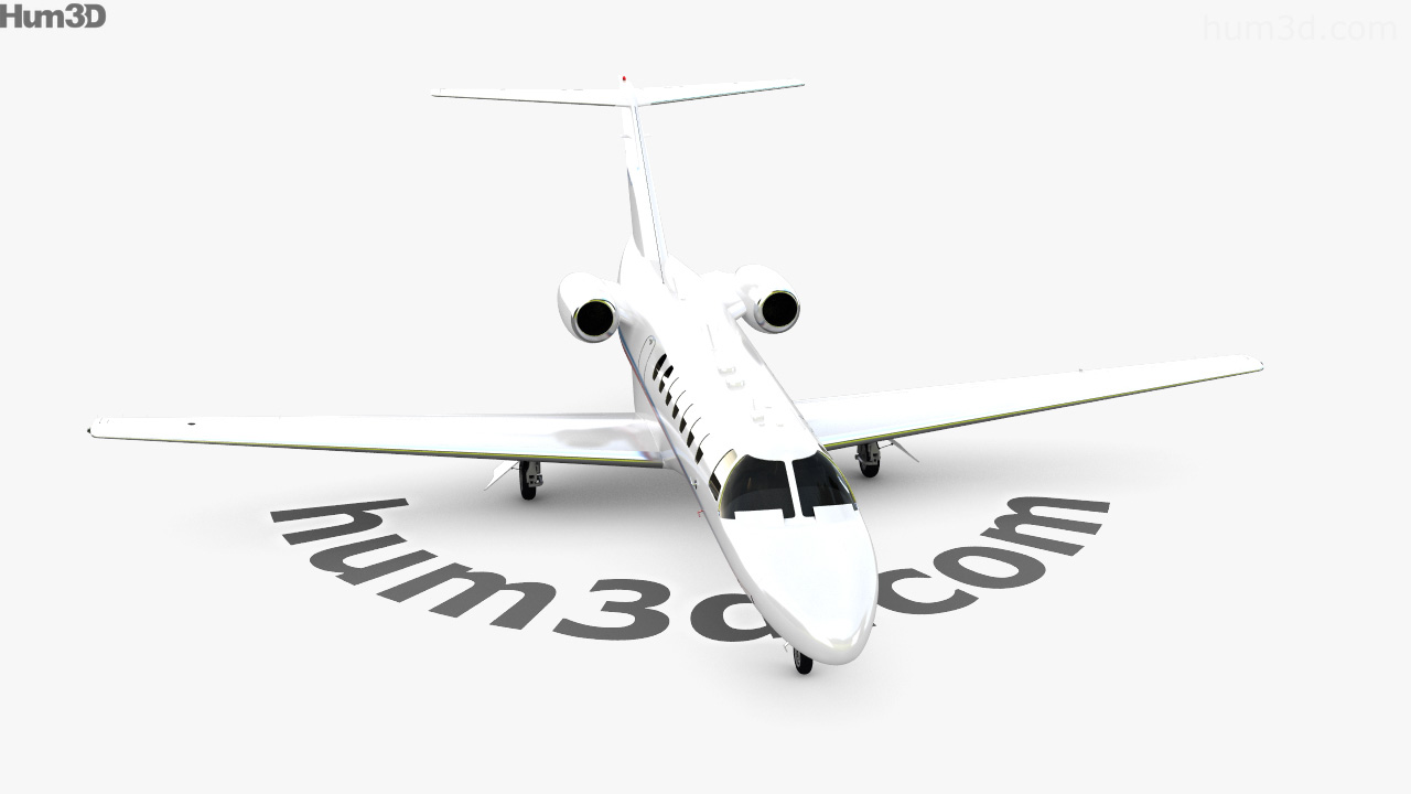 360 view of Cessna Citation CJ3 3D model - 3DModels store