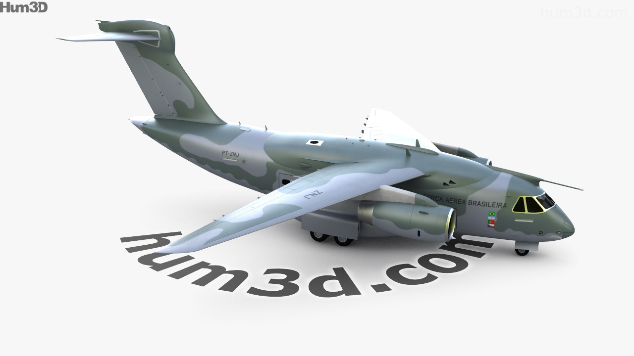 360 view of Embraer KC-390 3D model - 3DModels store