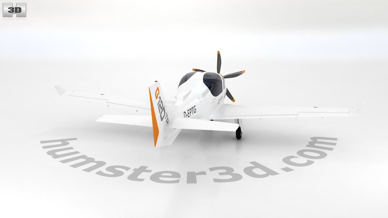 360 view of Grob G 120TP Aerobatic aircraft 3D model - 3DModels store