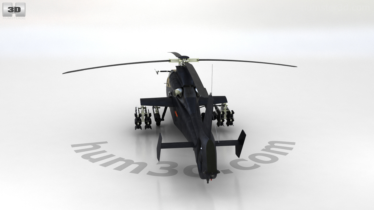 360 view of Harbin Z-19 Military helicopter 3D model - 3DModels store