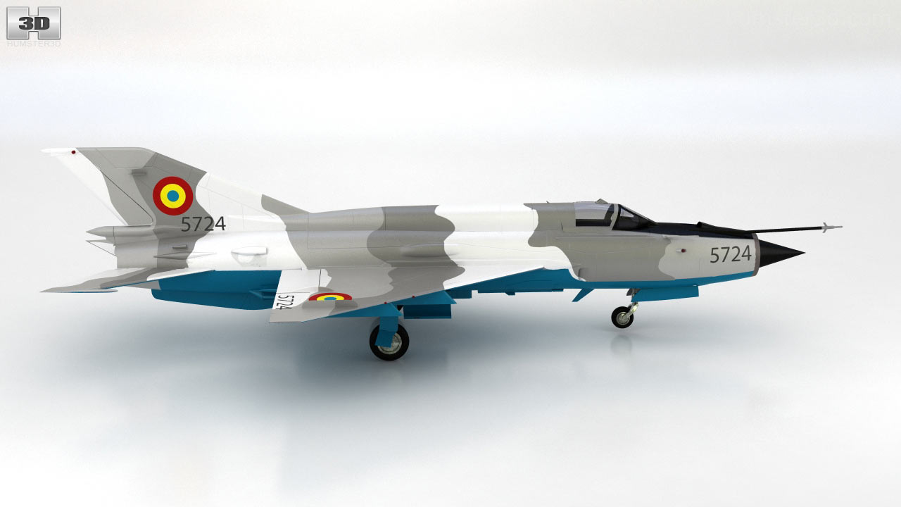 360 view of Mikoyan-Gurevich MiG-21 3D model - 3DModels store