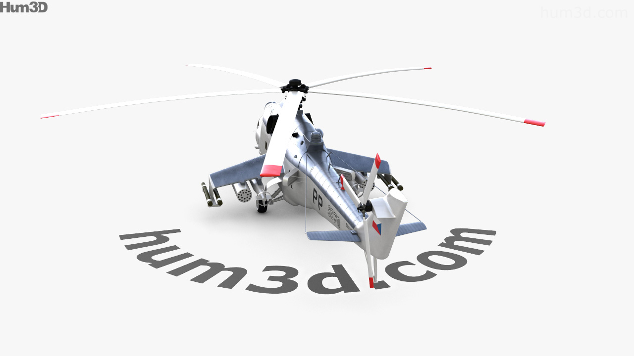 360 view of Mil Mi-35 3D model - 3DModels store