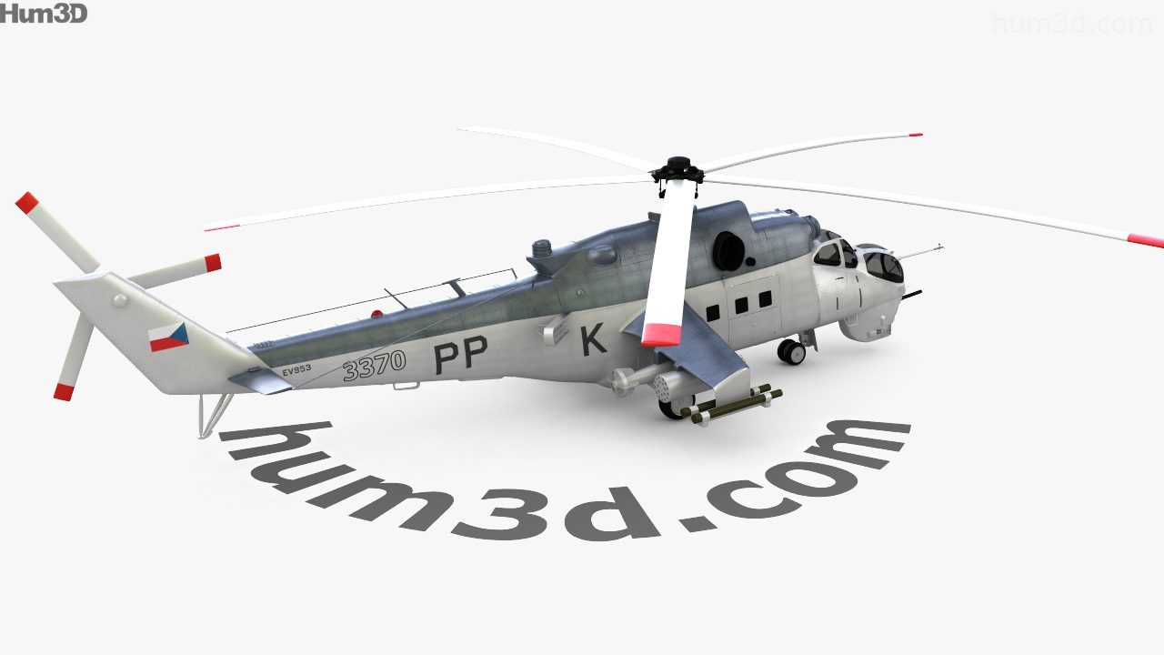 360 view of Mil Mi-35 3D model - 3DModels store