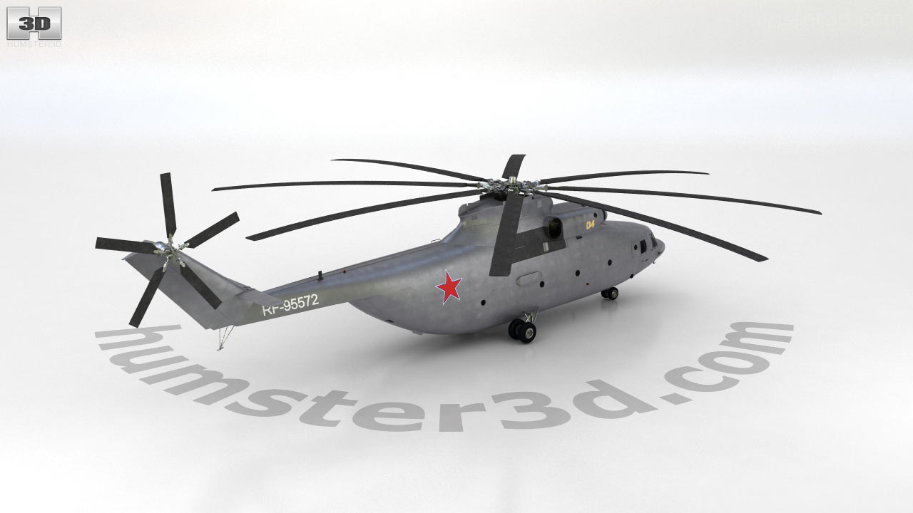 360 view of Mil Mi-26 3D model - 3DModels store