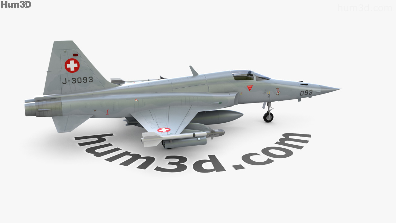 360 view of Northrop F-5 3D model - 3DModels store