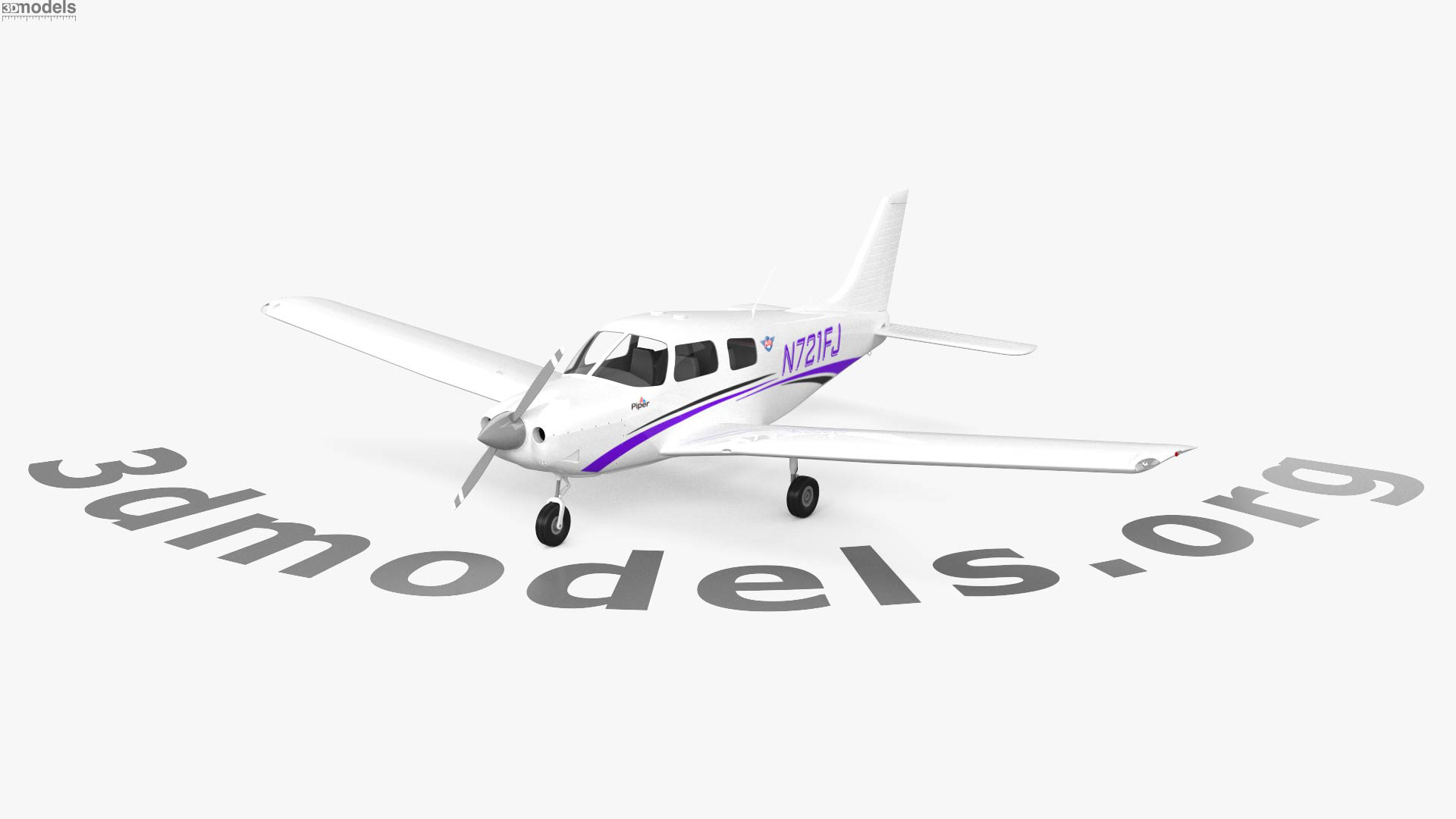 360 view of Piper Pilot 100i 3D model - 3DModels store