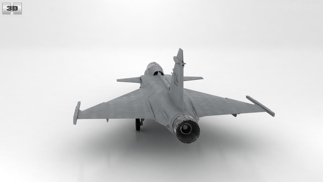 360 view of Saab JAS 39 Gripen 3D model - 3DModels store