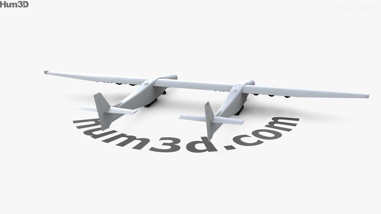 360 view of Scaled Composites Stratolaunch Model 351 3D model ...
